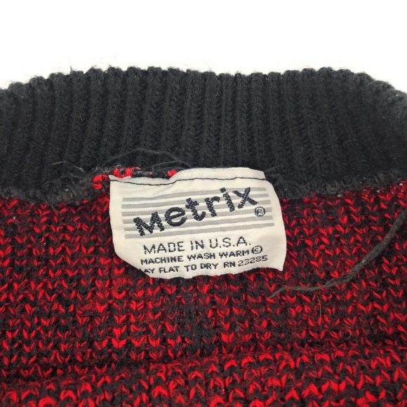 Metrix | Sweaters | Vintage Metrix Boxy Fit Buffalo Plaid Sweater M ...